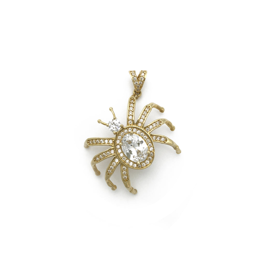 Spider CZ Pendant (14K) – Popular J
