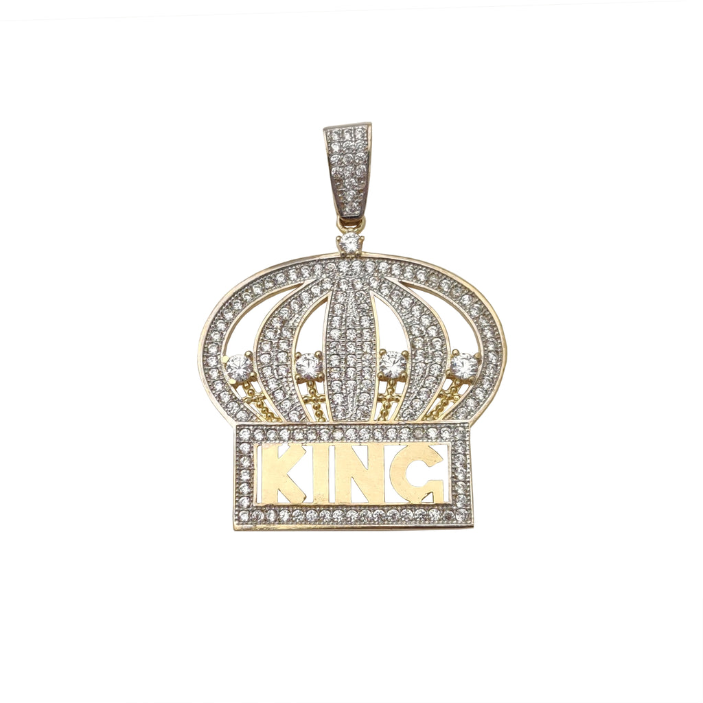 Iced-Out King's Crown Pendant (10K) – Popular J