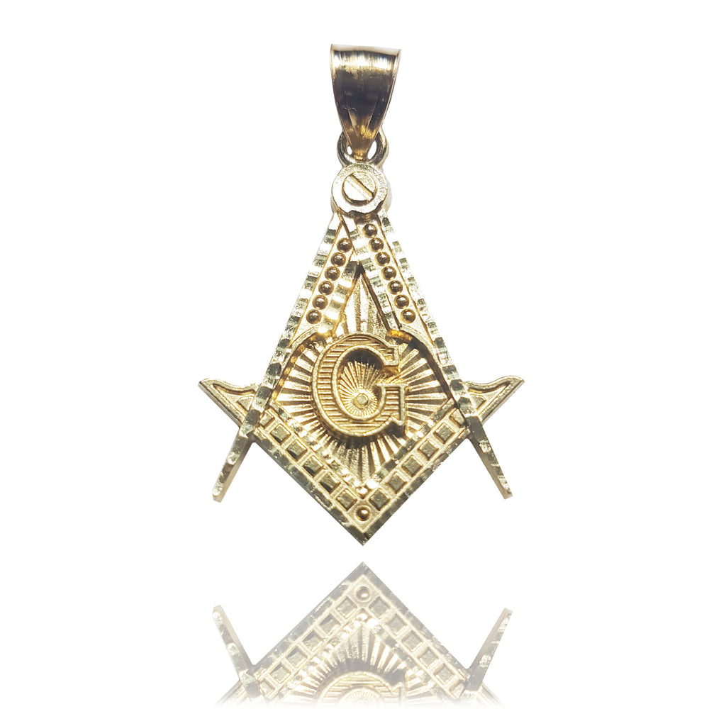 Compass & Square Mason Pendant (14K) – Popular J
