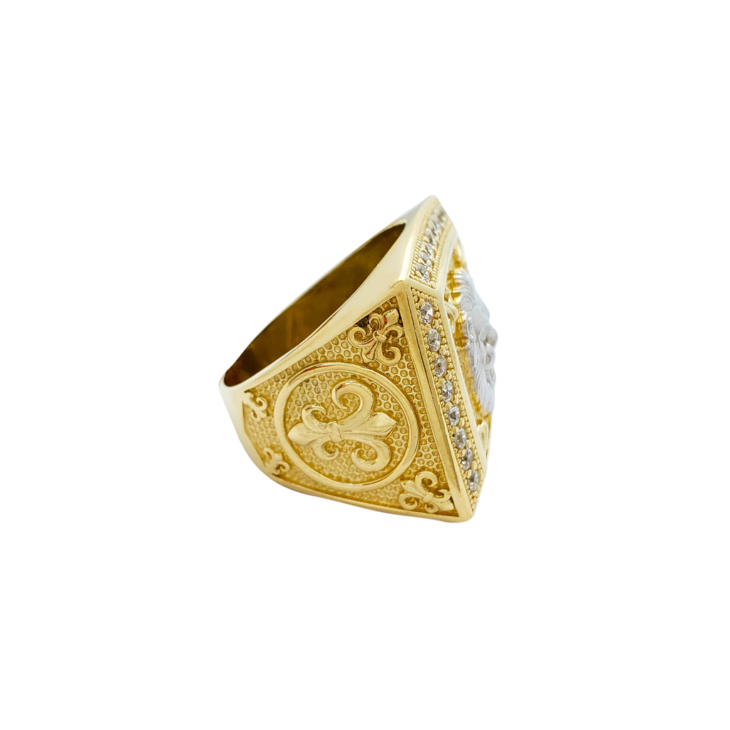 Monarch's Emblem Lion Head Ring (10K) – Popular J